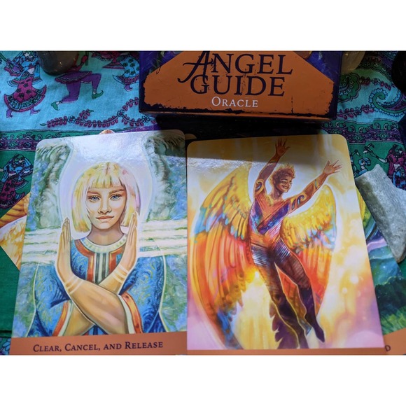 Hay House | Games | Angel Guide Oracle Deck Set Of Angel Card Book And ...